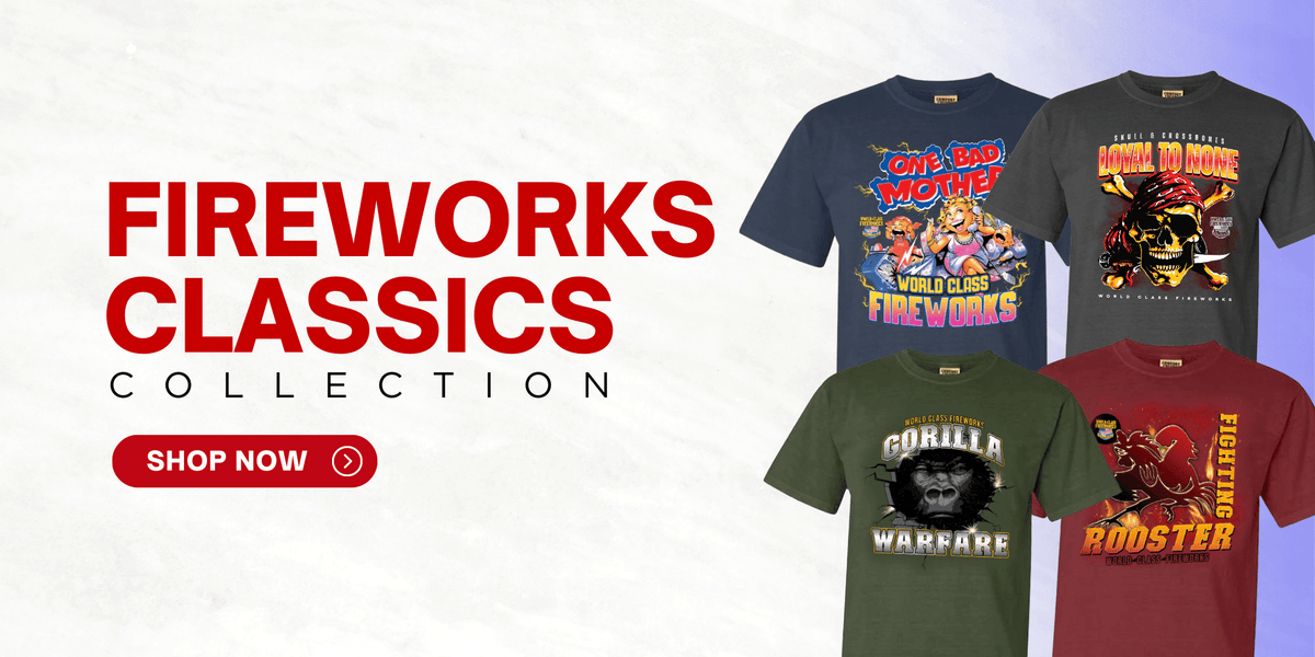 NEW Fireworks Classics Collection – Shop Jake's Tees